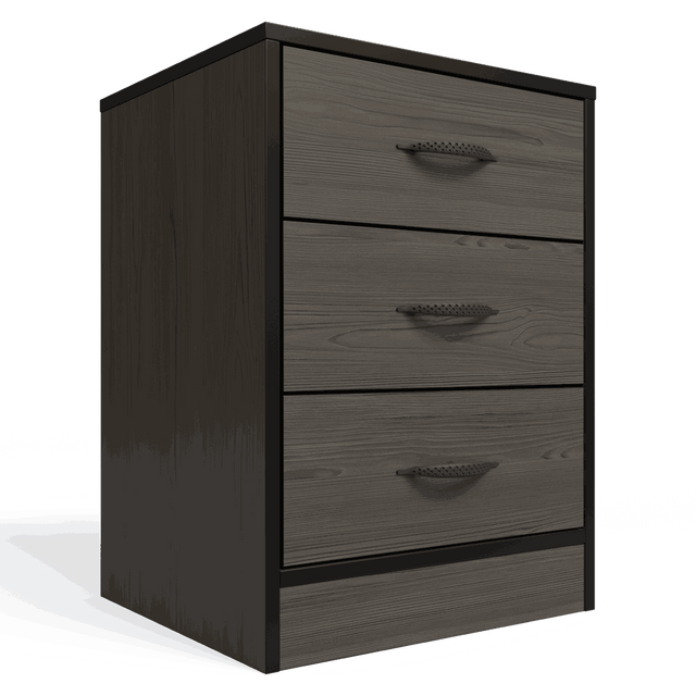 Foundation Three Drawers Pedestal Smoked Cedar – Bamboo Mattresses