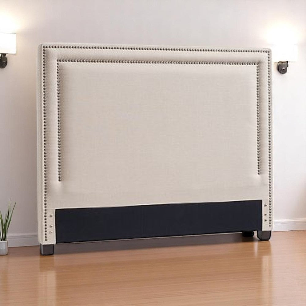 Velouria Cream Double Headboard – Bamboo Mattresses