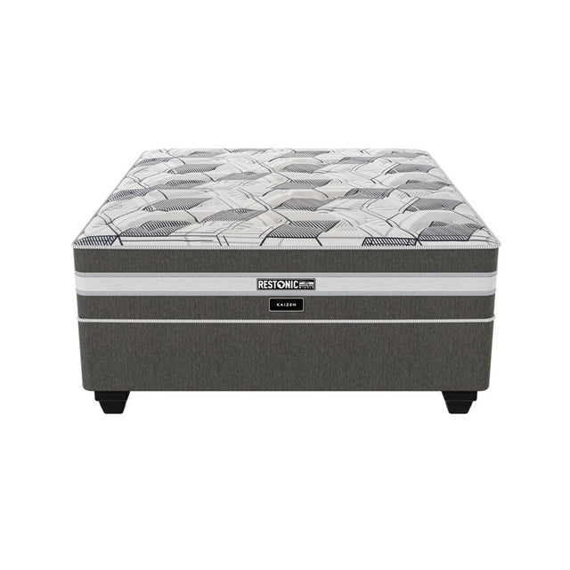 Restonic Supreme Kaizen Medium Queen Extra Length Bed Set – Bamboo ...