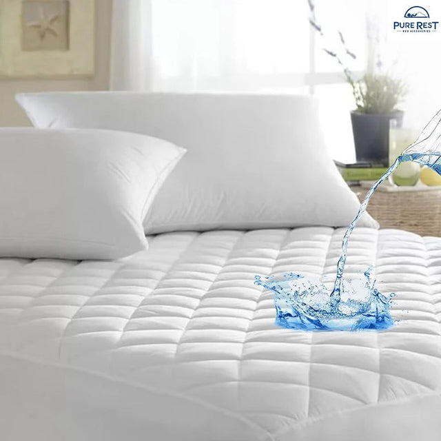 PureRest Quilted Waterproof Mattress Protectors King Extra Length ...
